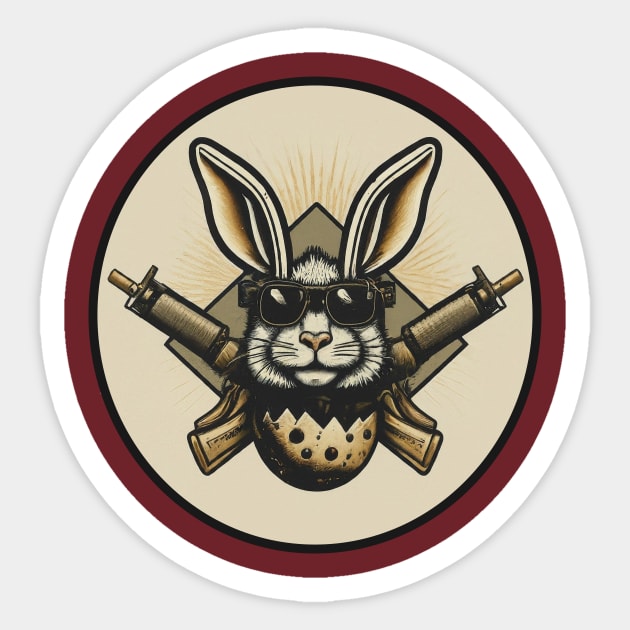 Tactical Easter Bunny - Bunny - Sticker | TeePublic